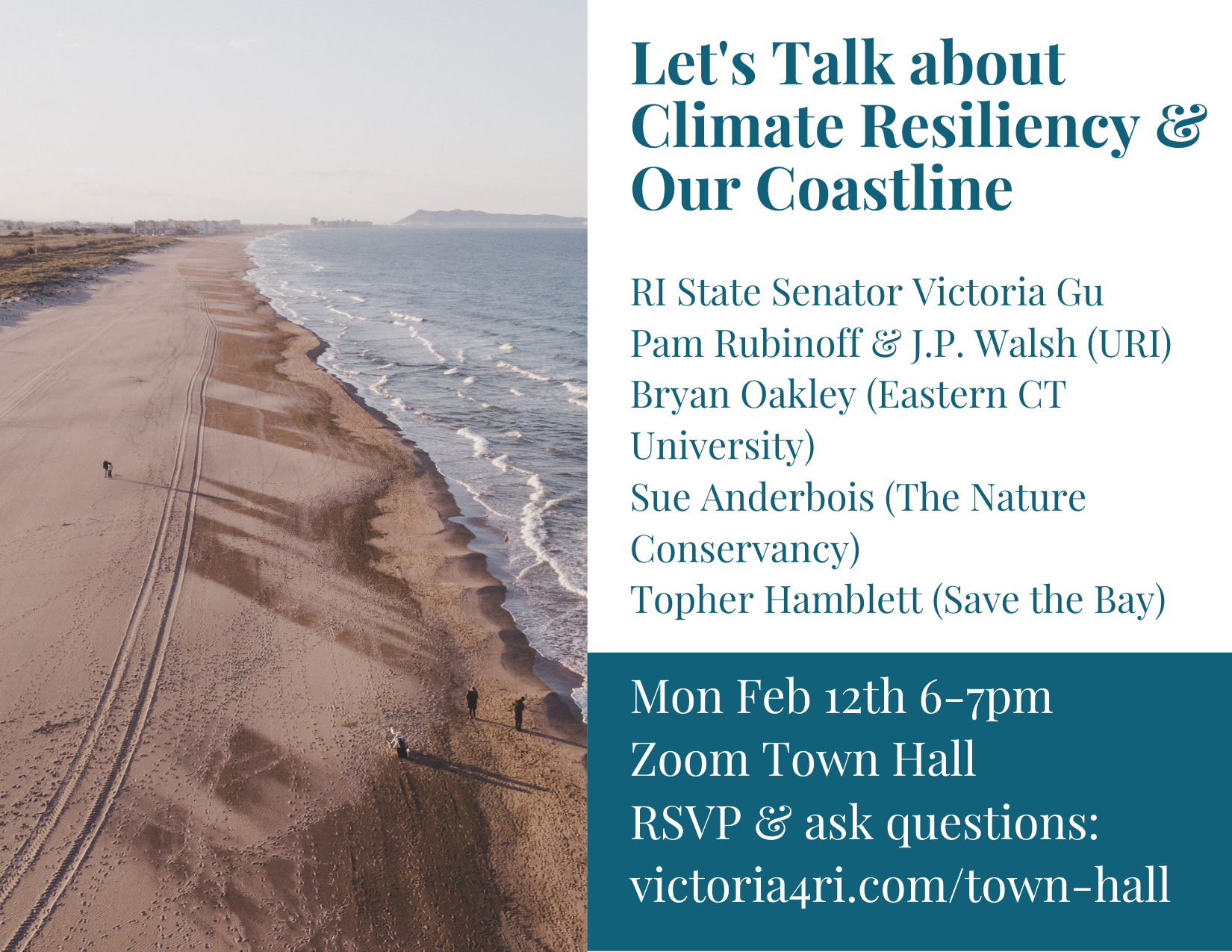 Town Halls – RI State Senator Victoria Gu, District 38